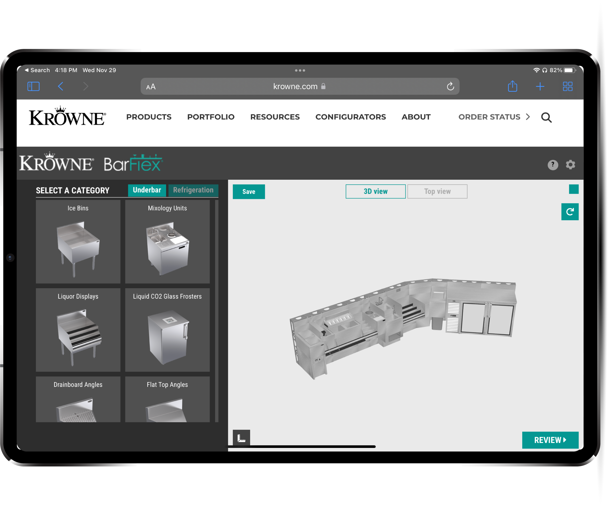 Design Your Bar Before You Buy With The BarFlex Configurator